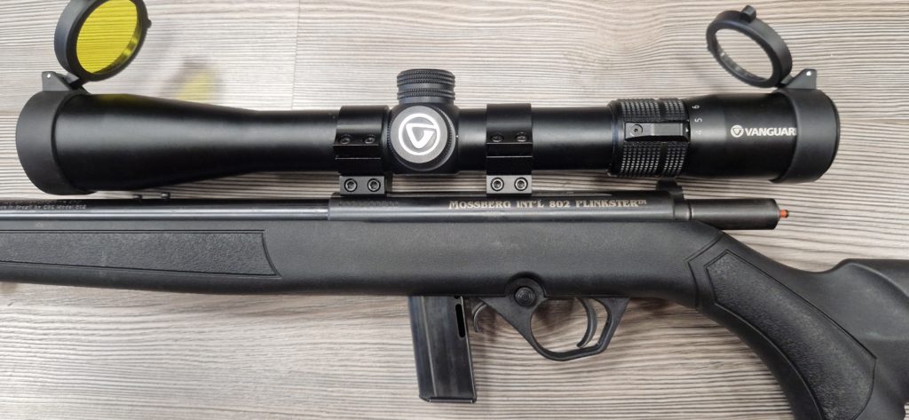 Mossberg INTL 802 Plinkster 22LR + Vanguard 4-12×40 + Modérateur SAK ...